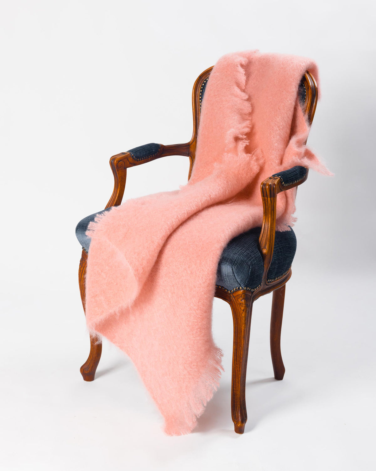 Rose Pink Mohair Throw NZ | Fluffy Pink Knee Rug — Gorgeous Creatures