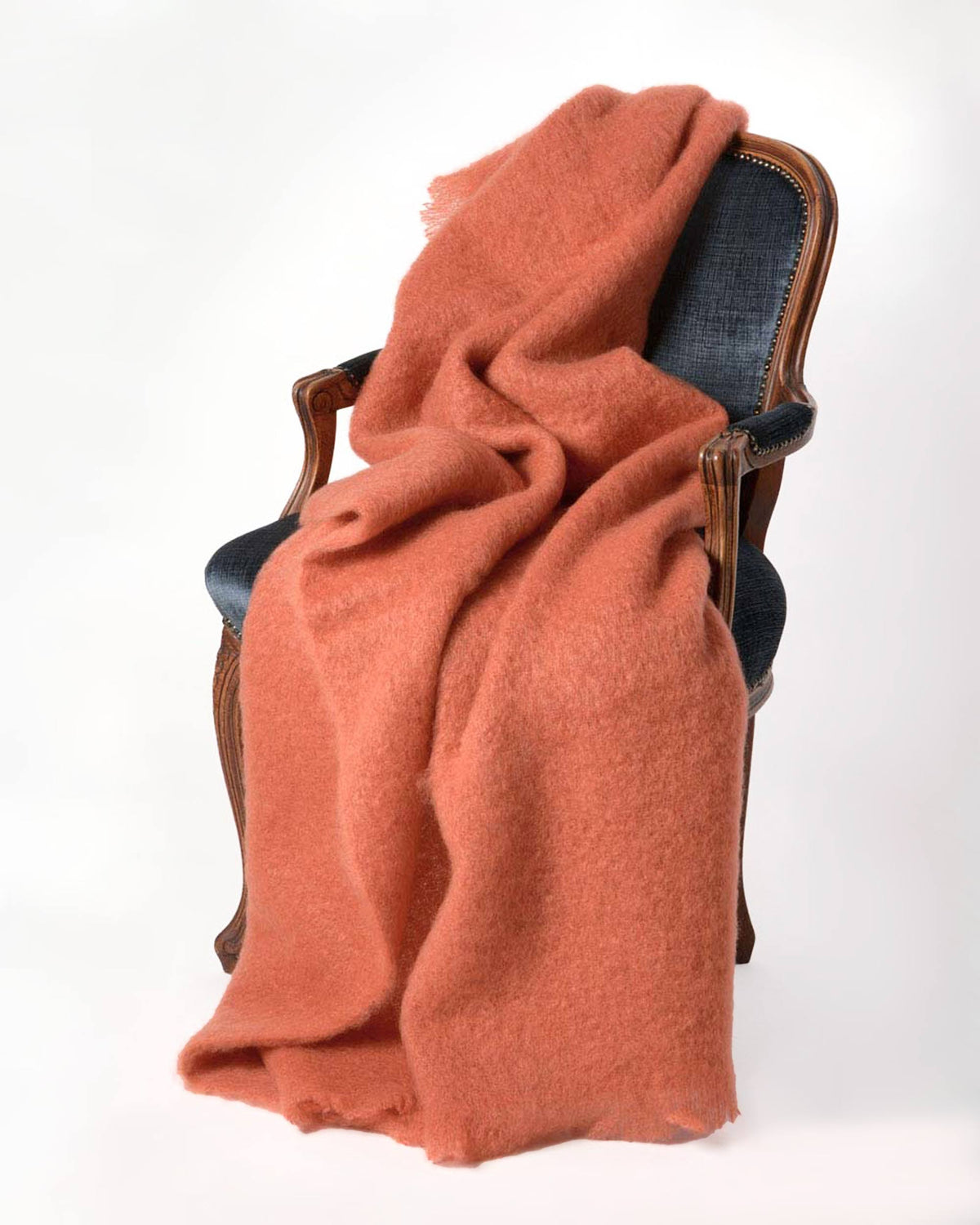 Terracotta Mohair Throw NZ | Orange Mohair — Gorgeous Creatures