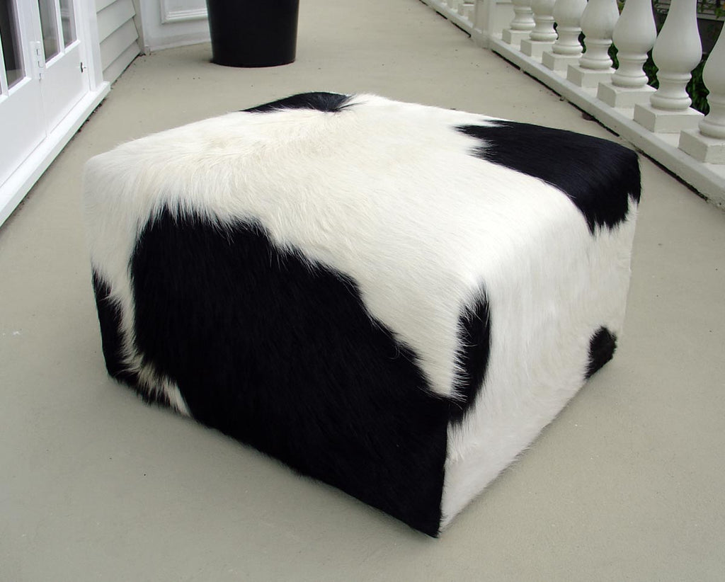 Square Cowhide Coffee Table Ottomans NZ — Gorgeous Creatures