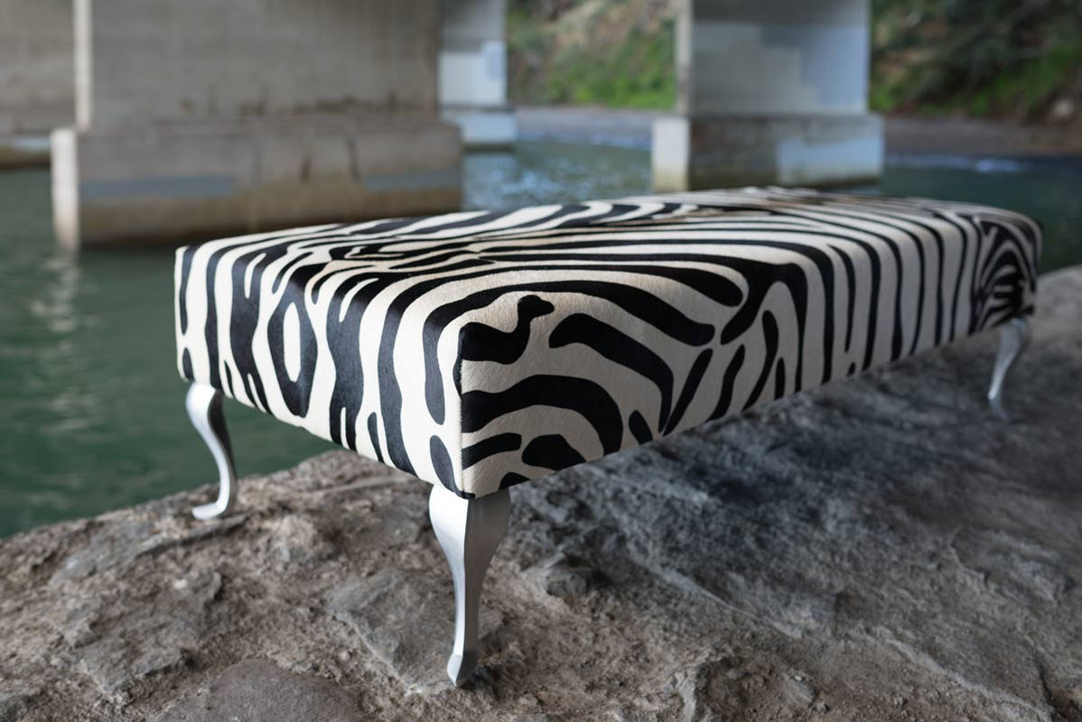 Zebra Print Ottomans | Zebra Furniture — Gorgeous Creatures